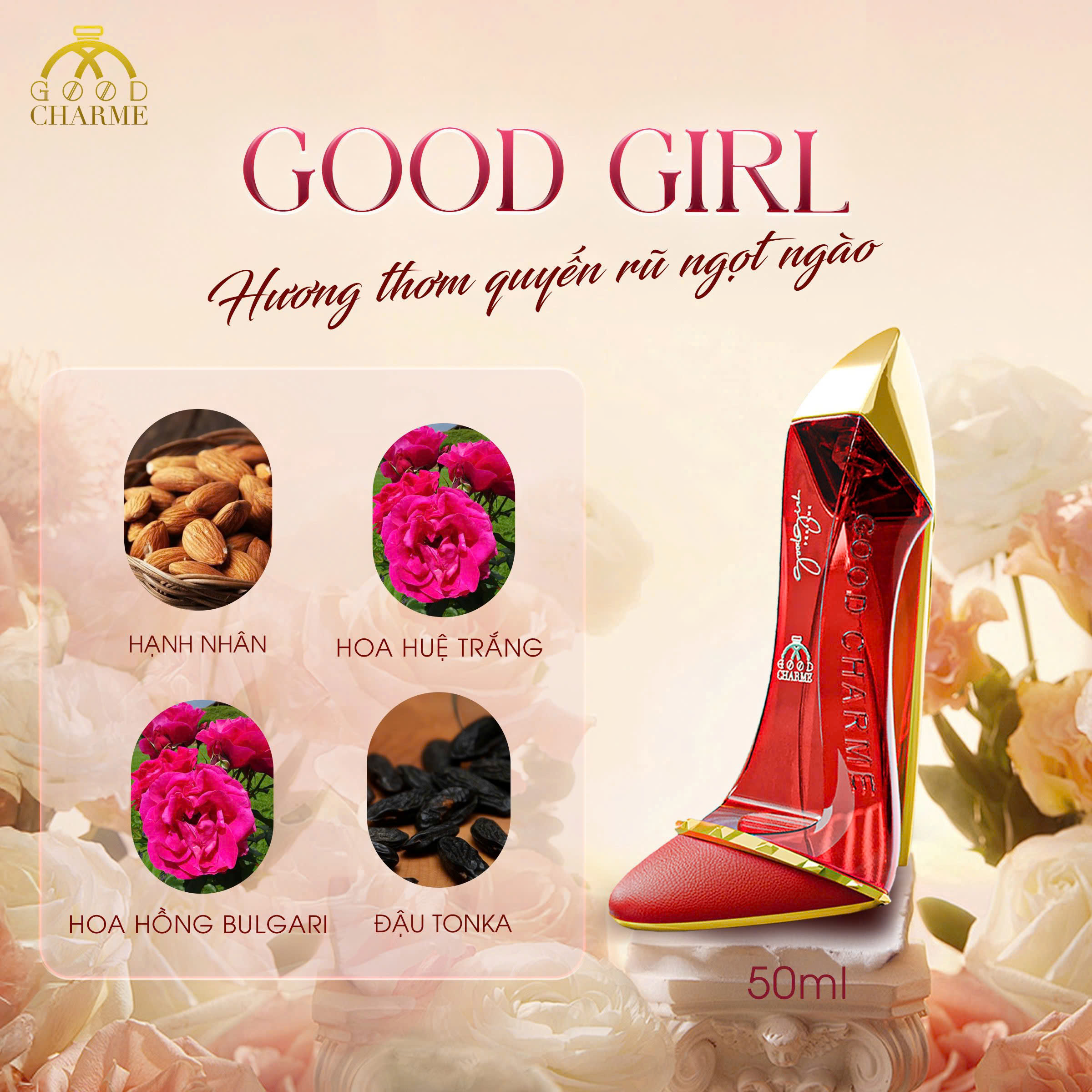 Nước Hoa Nữ Good Charme Good Girl 50ml [Phiên Bản Đỏ 2025]